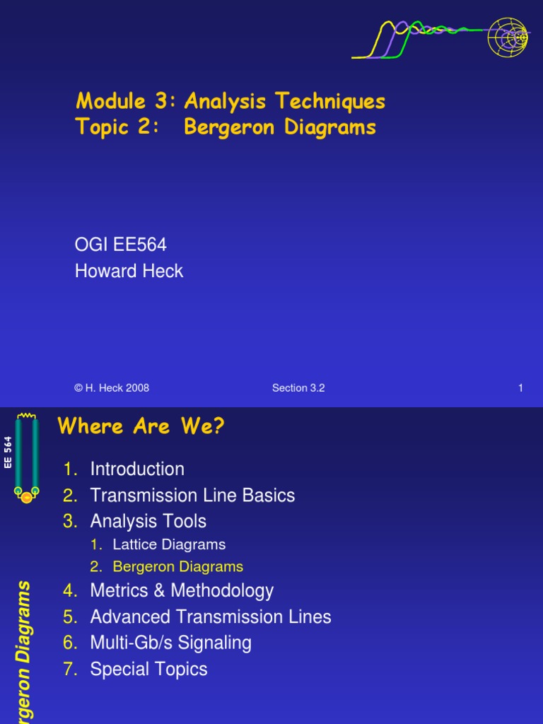 Module 3: Analysis Techniques Topic 2: Bergeron Diagrams: OGI EE564 ...
