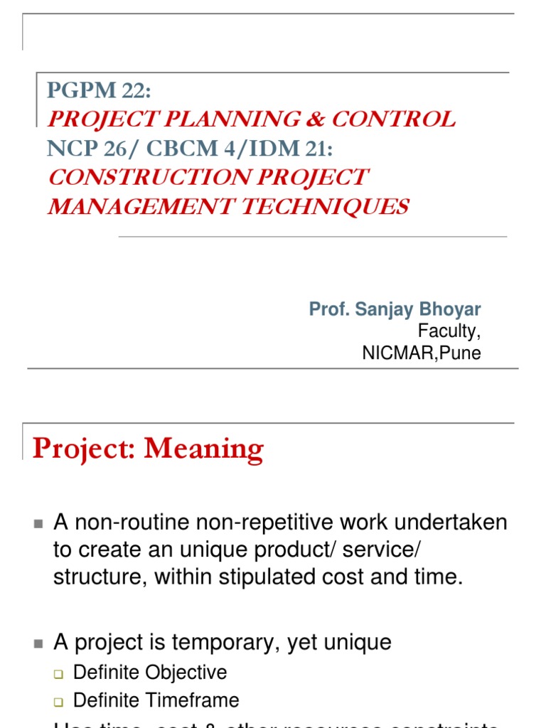 NCP 26 For PGPCM of NICMAR | PDF | Project Management | Product Development