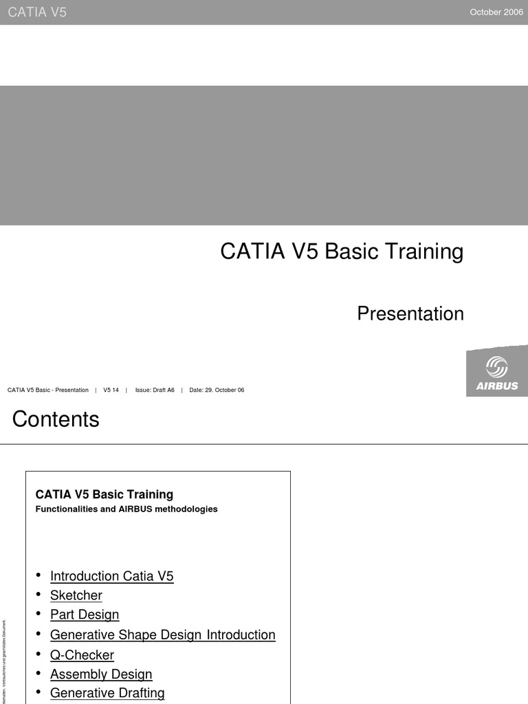 CATIA V5 Training Basic | PDF | Ellipse | Tangent