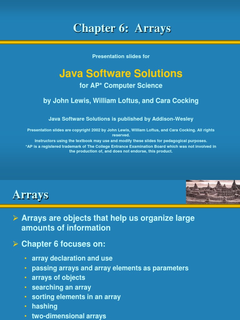 Ap Comp Sci Arrays Array Data Type Array Data Structure