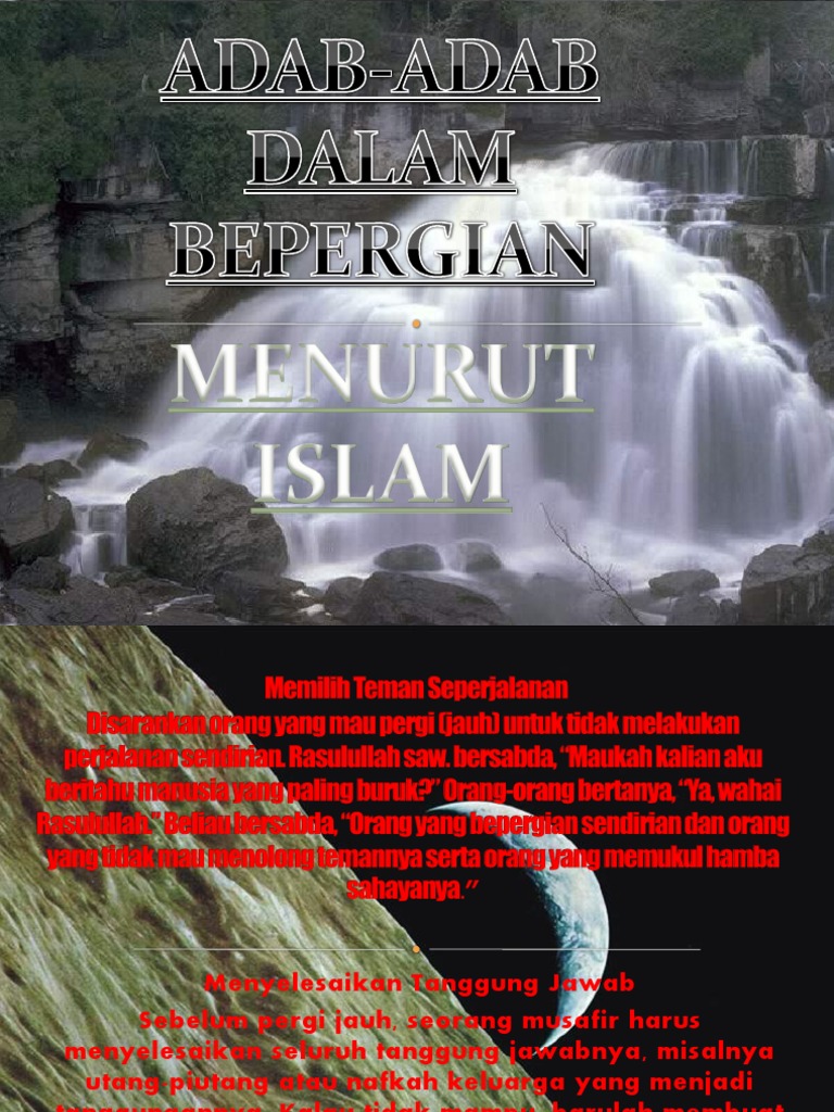 Adab-Adab Dalam Bepergian | PDF