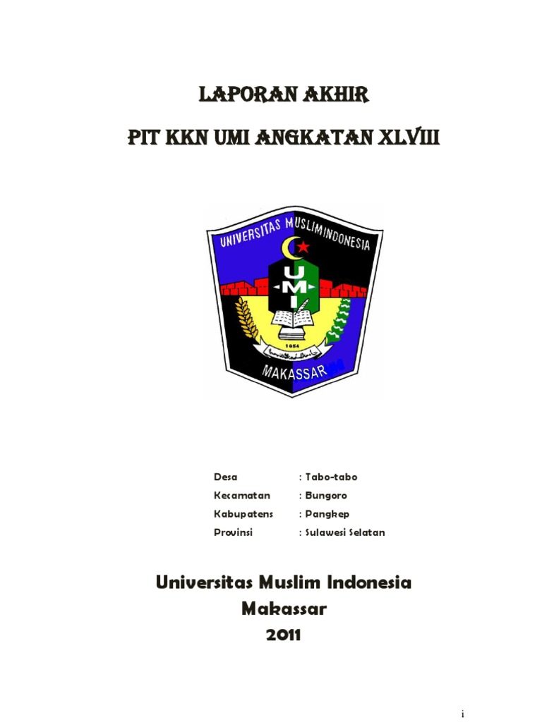 LAPORAN Desa Tabo-Tabo | PDF