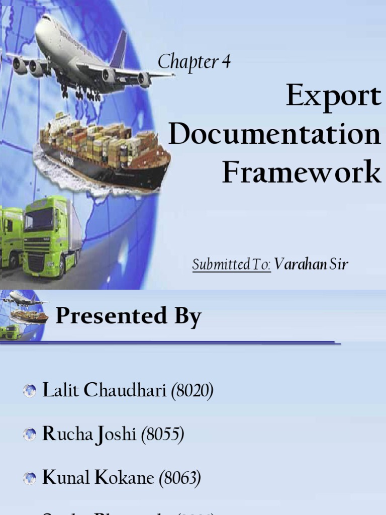 Export Documentation Framework | Download Free PDF | Invoice | Receipt