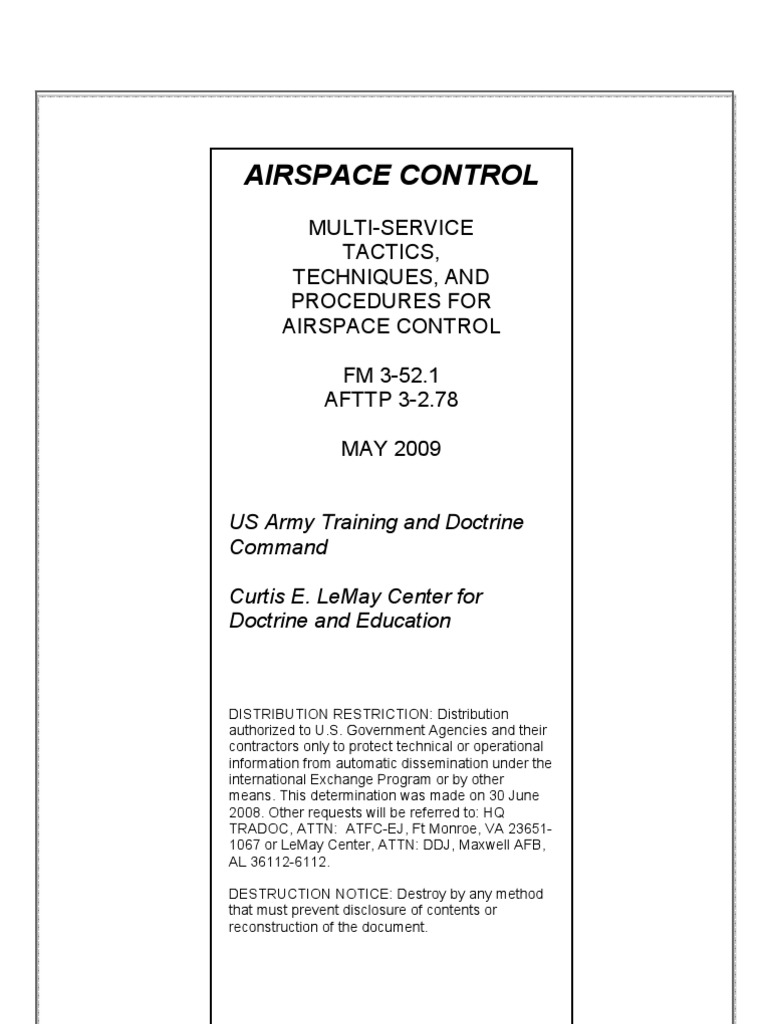 FM 3 52.1 MTTP AirspaceControl | PDF | United States Air Force | Close ...