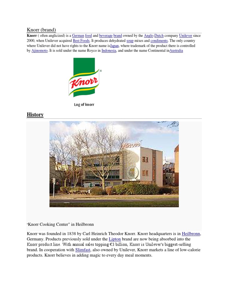 Knorr | Unilever | Brand