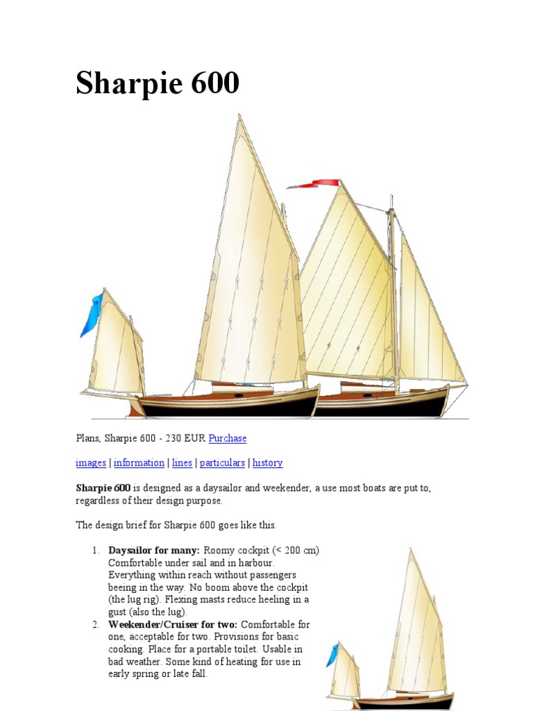 Sharpie 600 PDF | Download Free PDF | Mast (Sailing) | Ships