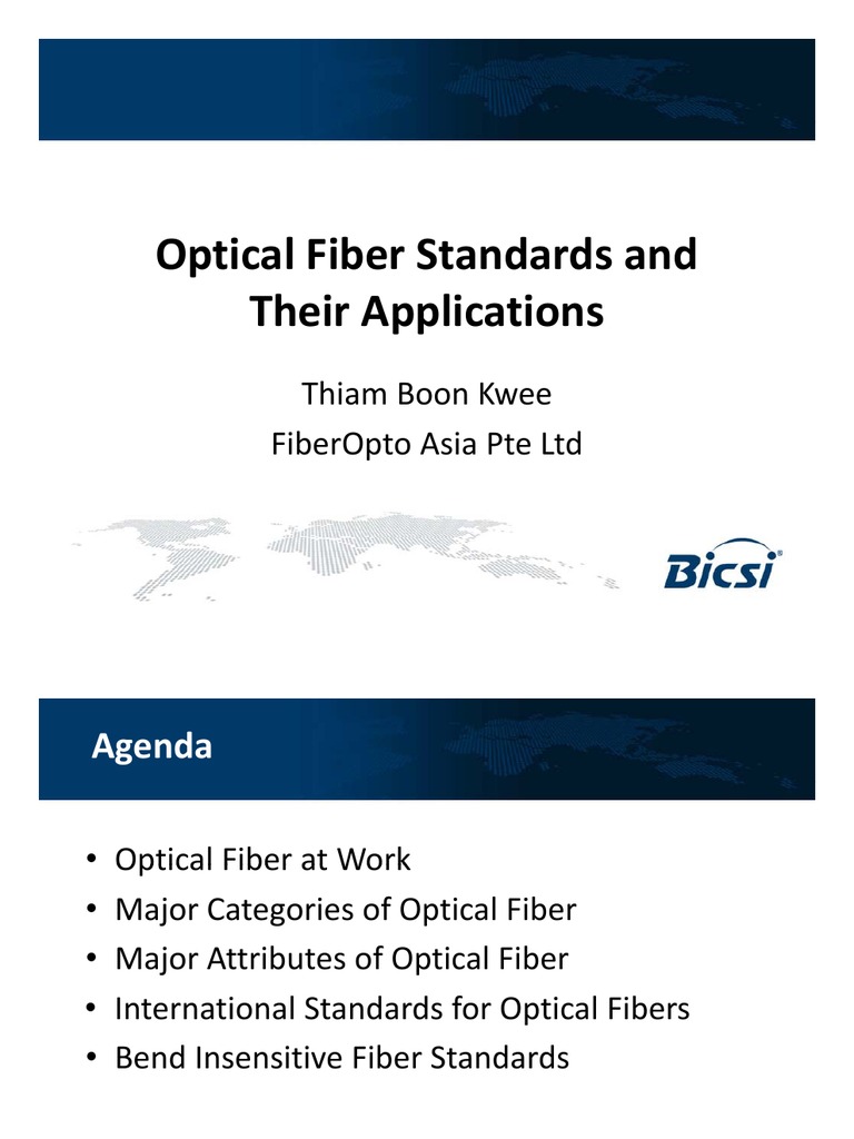 Optical Fibre Standards-Applications | PDF