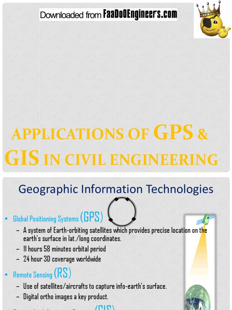 GIS and GPS Applications in Civil Engineering | PDF | Geographic ...