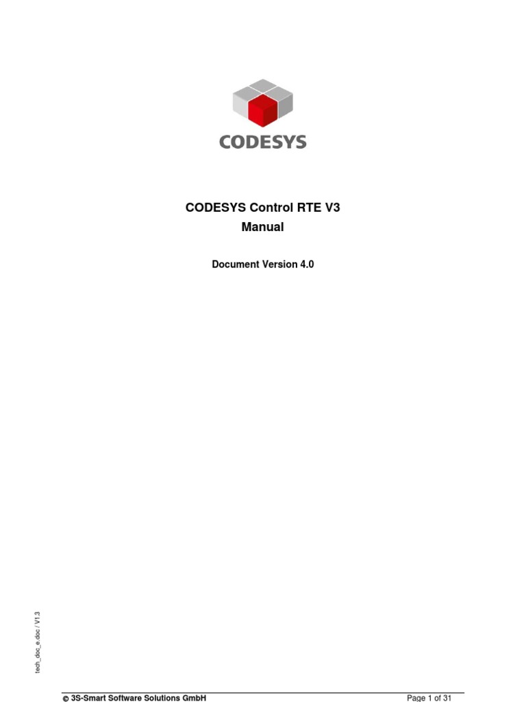 Codesyscontrolrtev3 Manual 01 | PDF | Booting | Bios