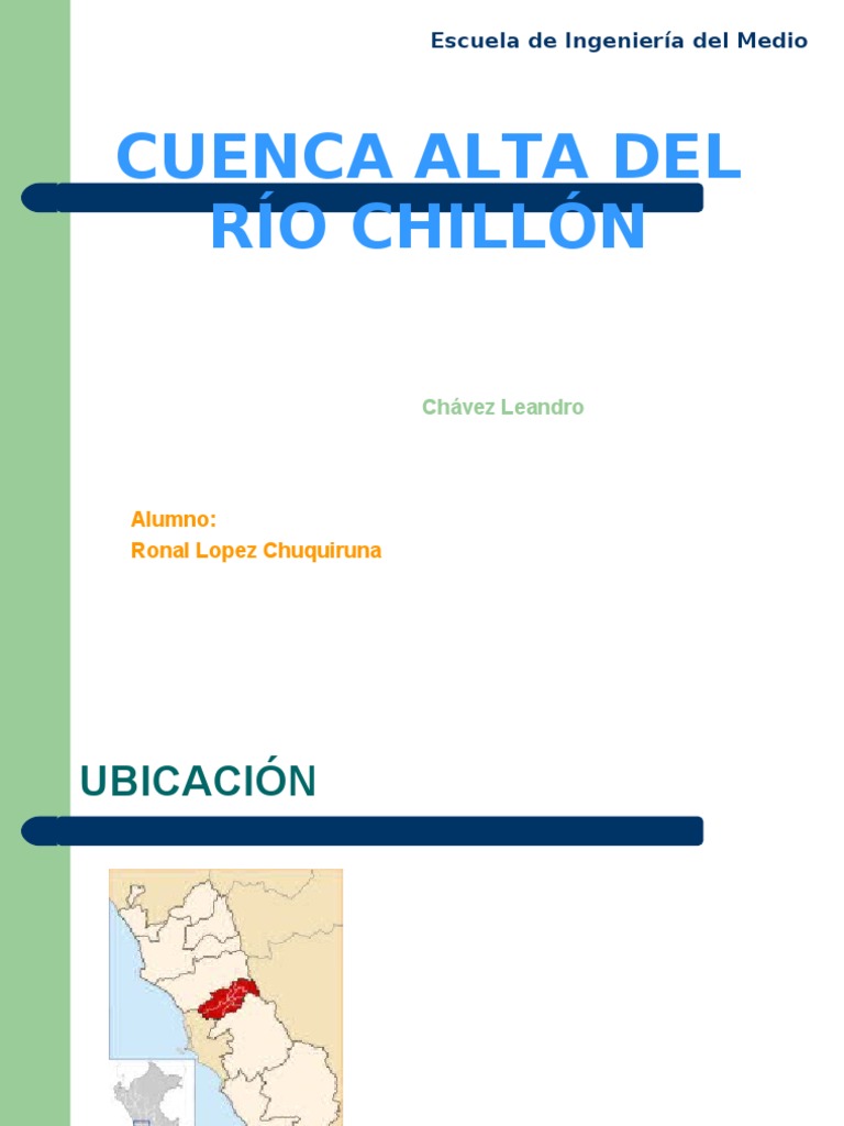 Cuenca Alta Del Río Chillón | PDF