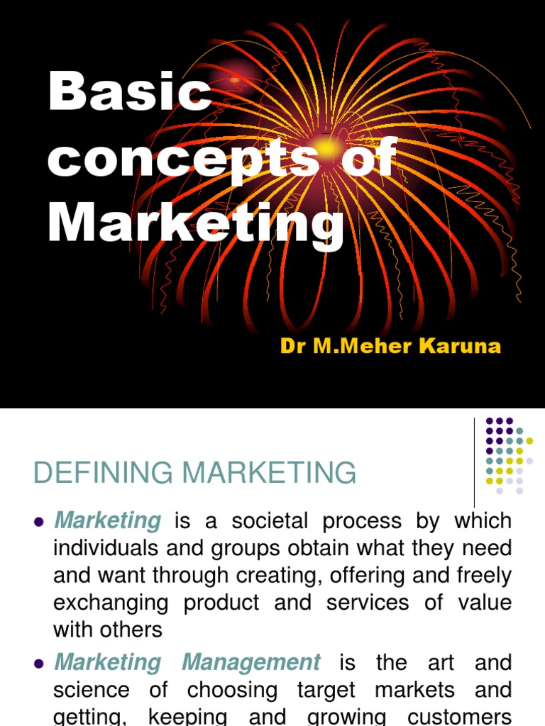 Basicconceptsofmarketing 110331135510 Phpapp02 | PDF | Sales | Marketing