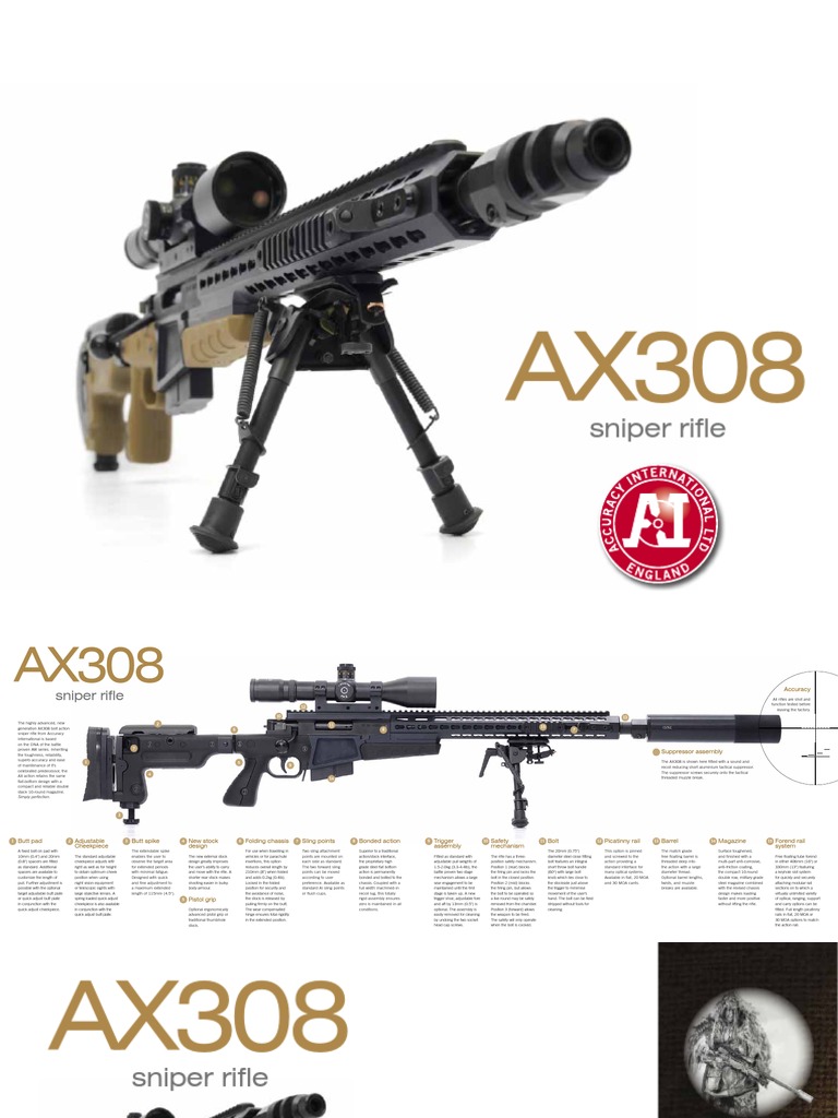 AX308 Sniper Rifle: Highly Advanced Bolt Action Rifle | PDF | Trigger ...