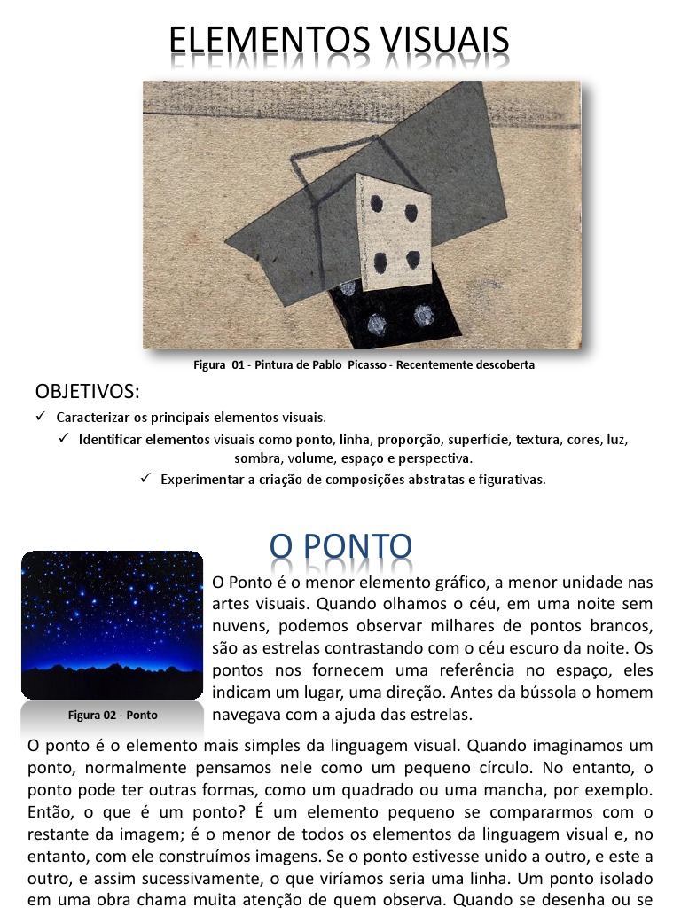 Artes Visuais - Elementos Visuais | PDF | Cor | Perspectiva (gráficos)