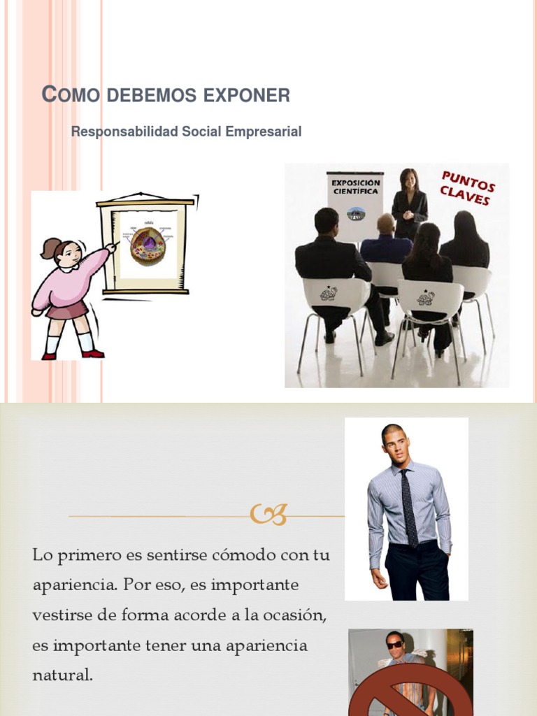 Como Debemos Exponer | PDF