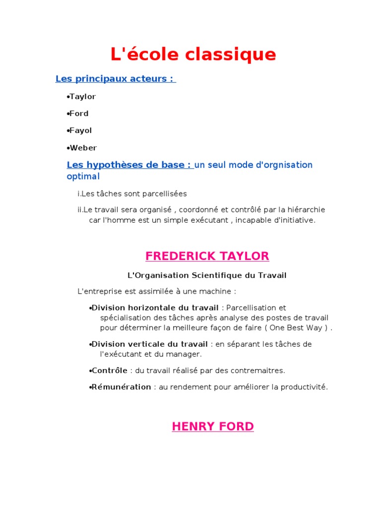 L - École Classique | PDF | Business | Économie