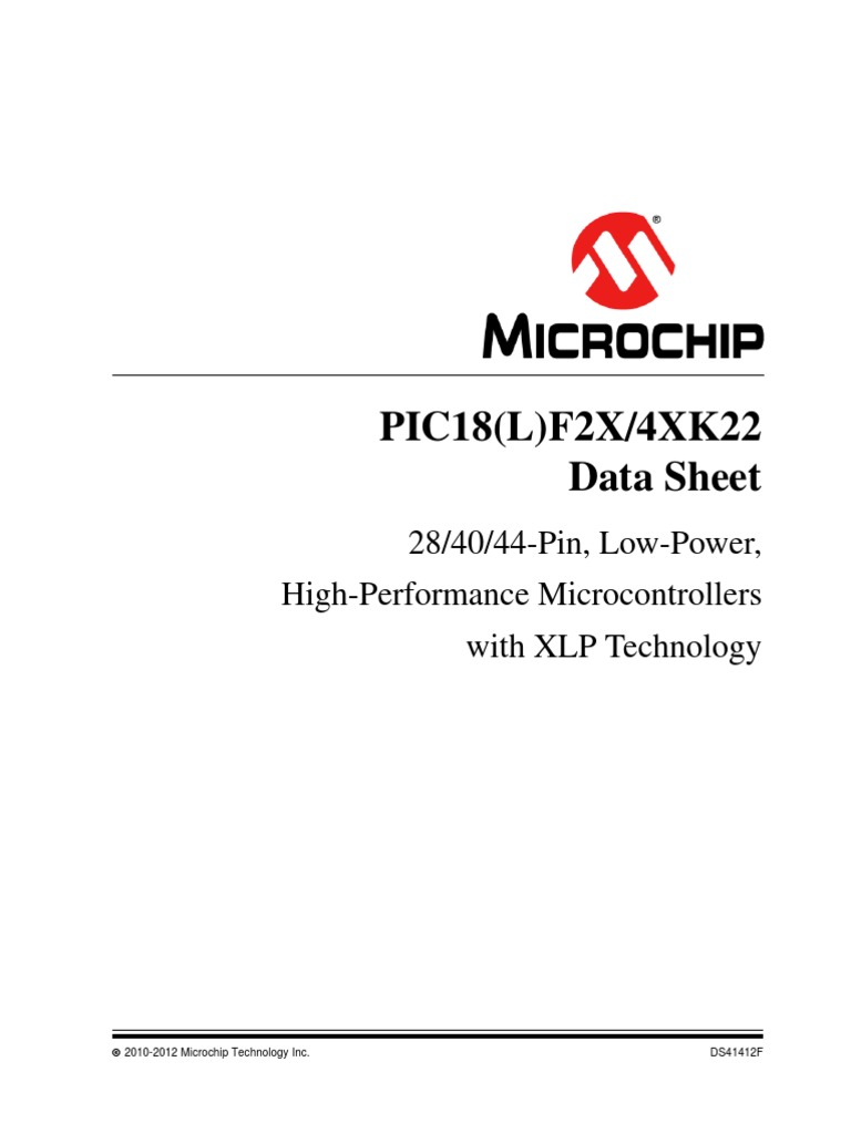 PIC18F45K22 | PDF | Pic Microcontroller | Electronic Oscillator
