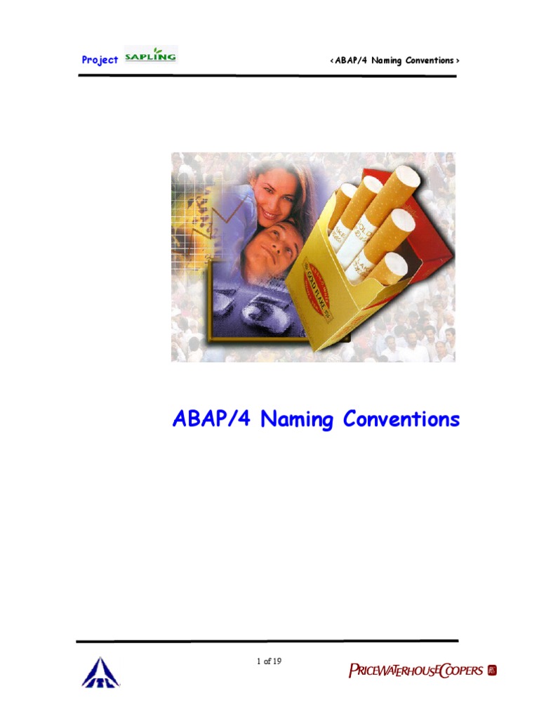 ITC ABAP Naming Conventions | PDF | Subroutine | Computer Programming