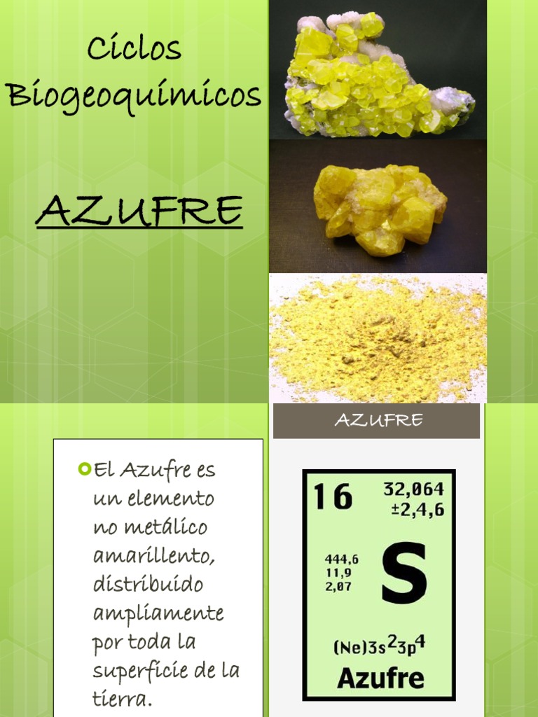 Azufre Diapositivas
