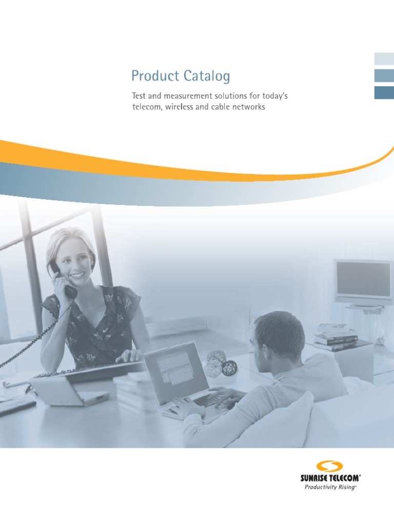 Sunrise Telecom Product Catalog | PDF | Voice Over Ip | Computer Network