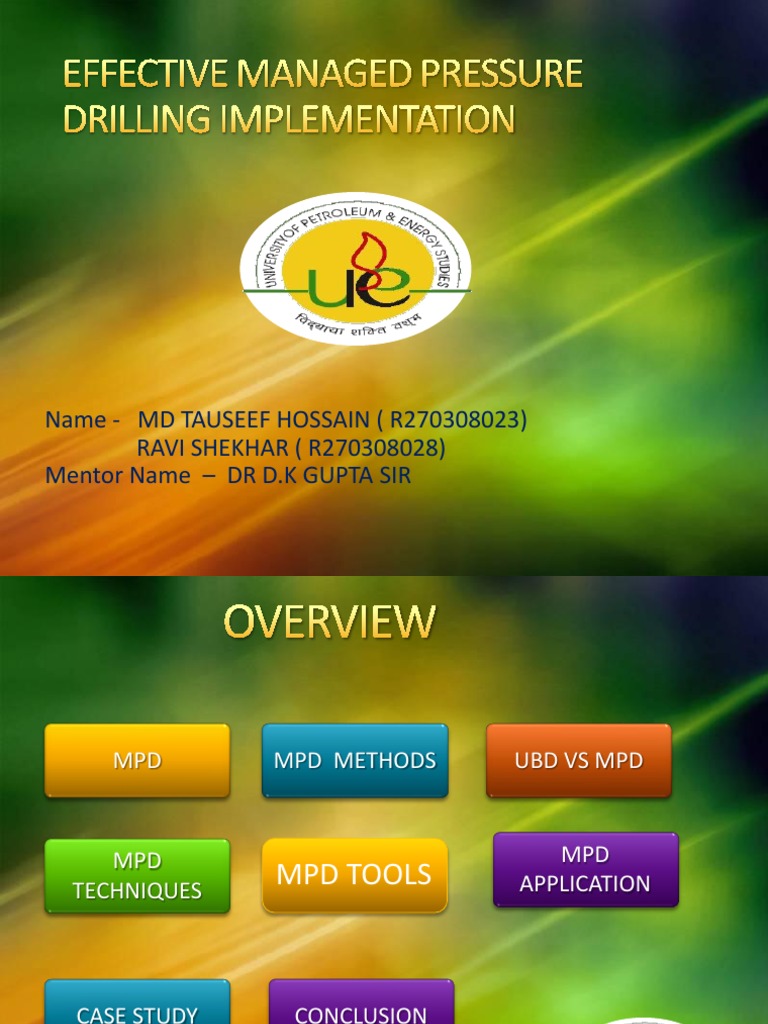 Effective Managed Pressure Drilling Implementation | PDF | Oil Well | Pressure