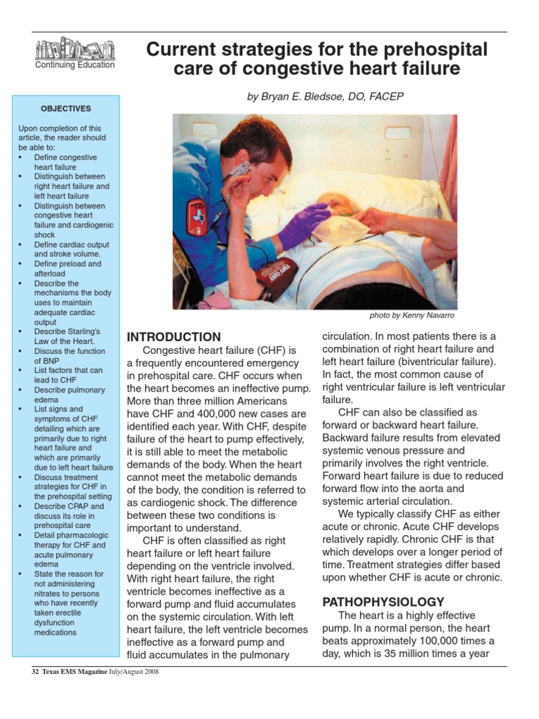 Prehospital Care for Congestive Heart Failure | PDF | Heart Failure | Heart