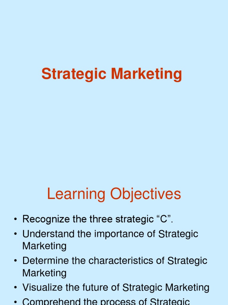 Strategic Marketing Insights and Frameworks | PDF | Marketing Strategy ...