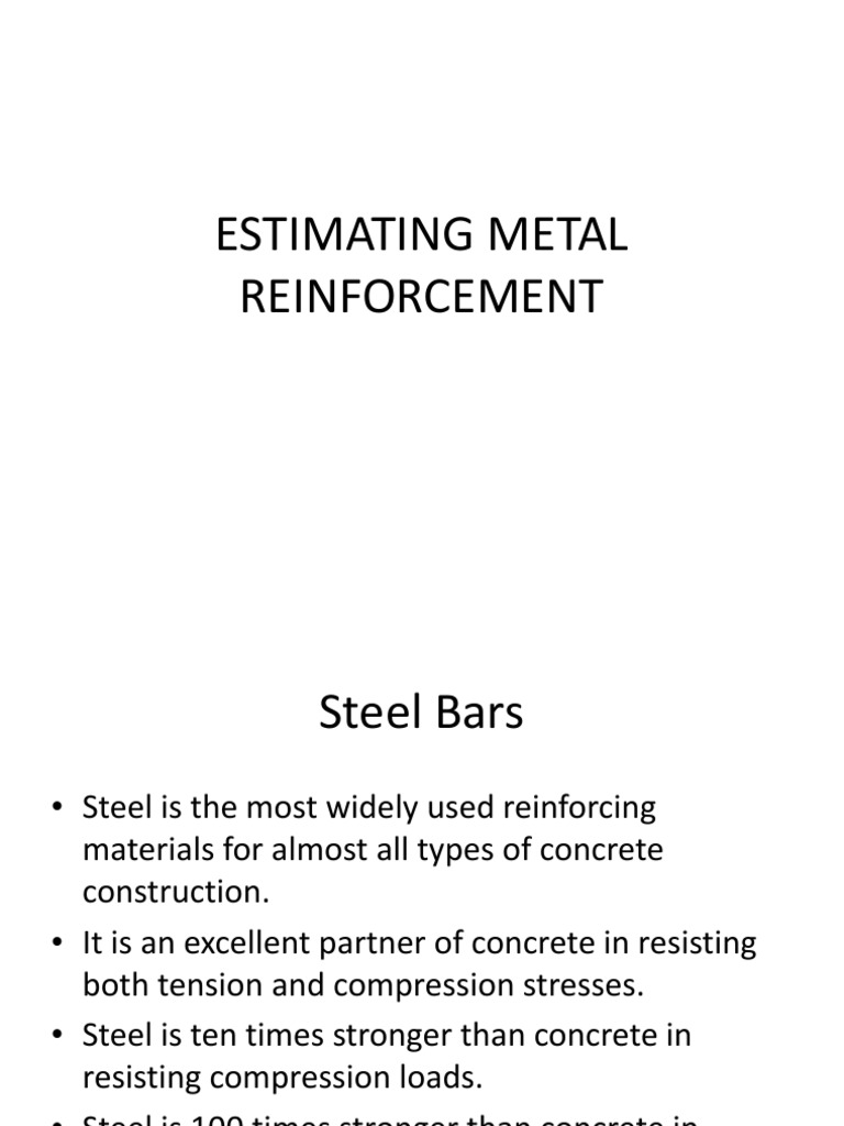 CHB Reinforcement Estimation Guide | PDF | Sports & Recreation | Home ...