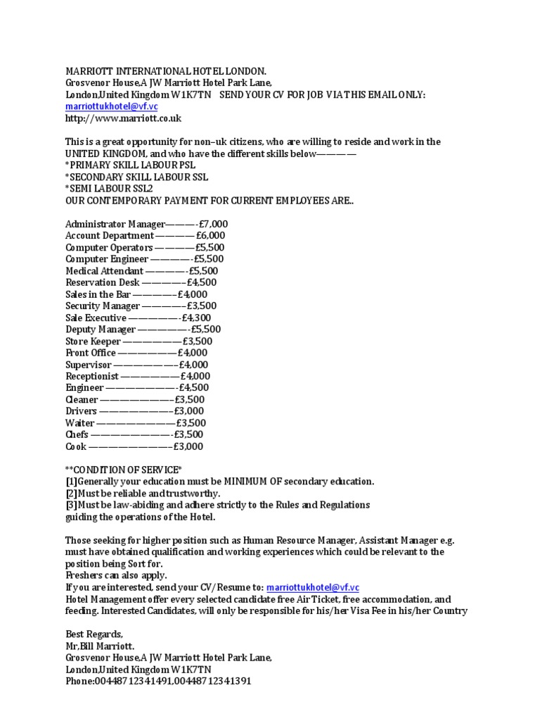 Marriott 1 | PDF | Business