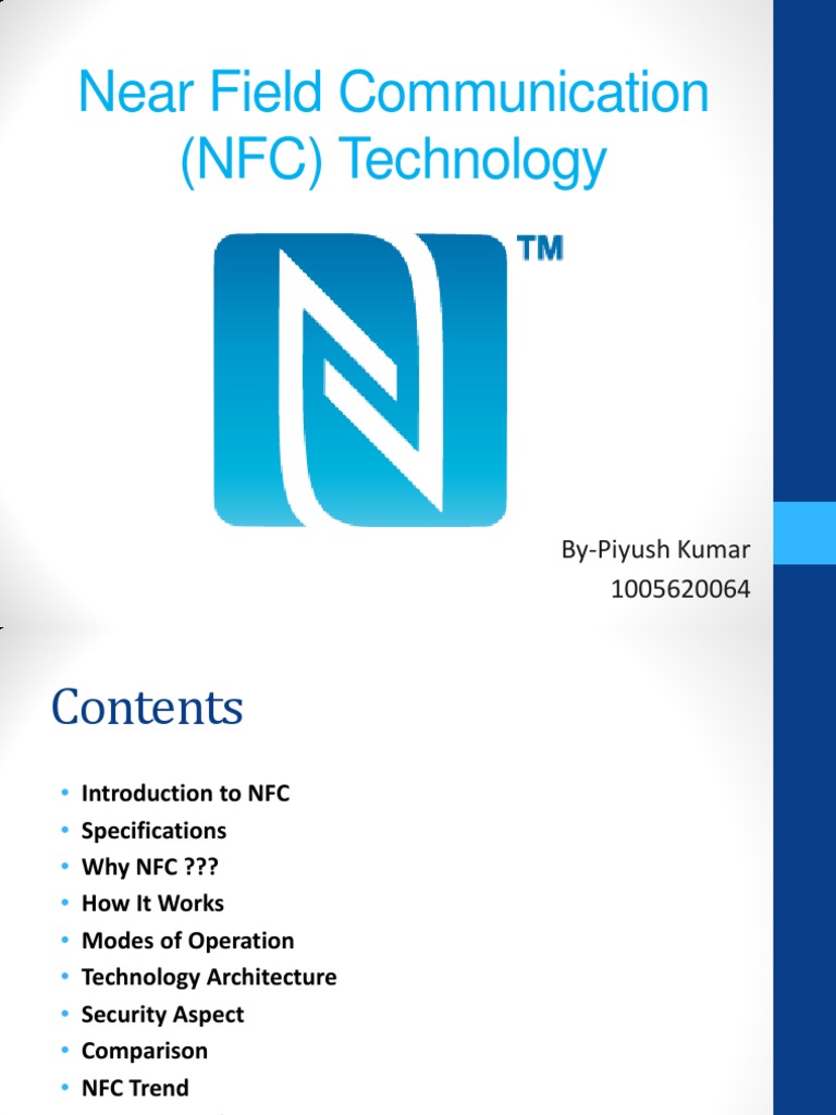 NFC Technology Overview & Applications | PDF | Near Field Communication ...