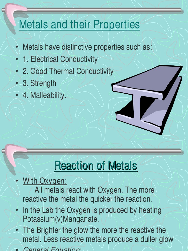 metals and their properties.pdf | Ore | Metals