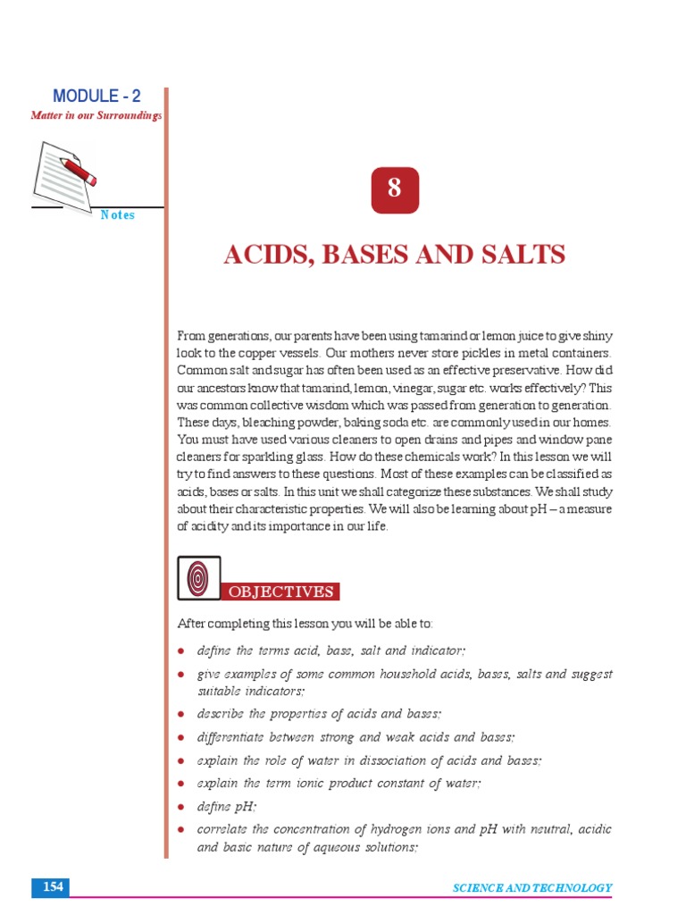 Chapter 8 | PDF | Sodium Carbonate | Ph