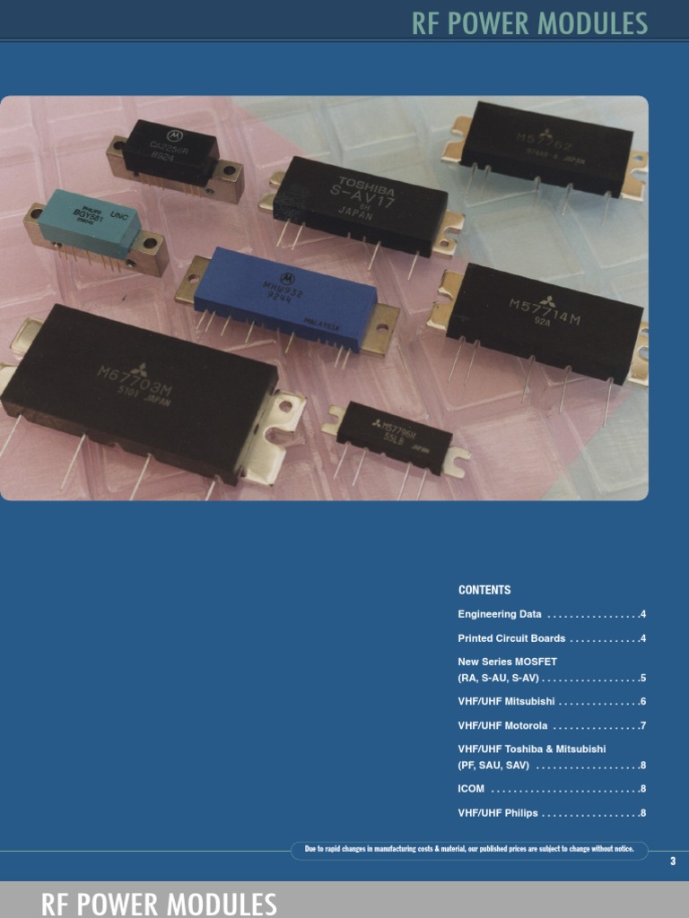 003 RF Power Modules | Download Free PDF | Inductor | Electric Power