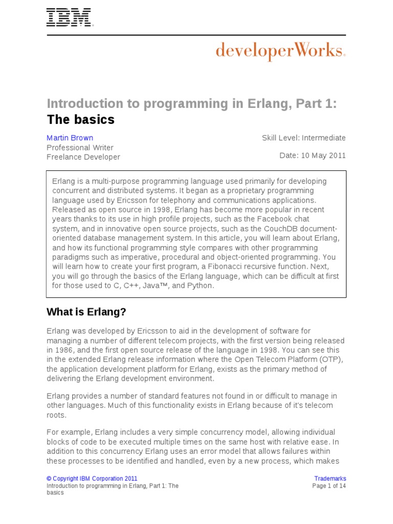 Functional Programming Erlang Pdf Functional Programming Variable Computer Science