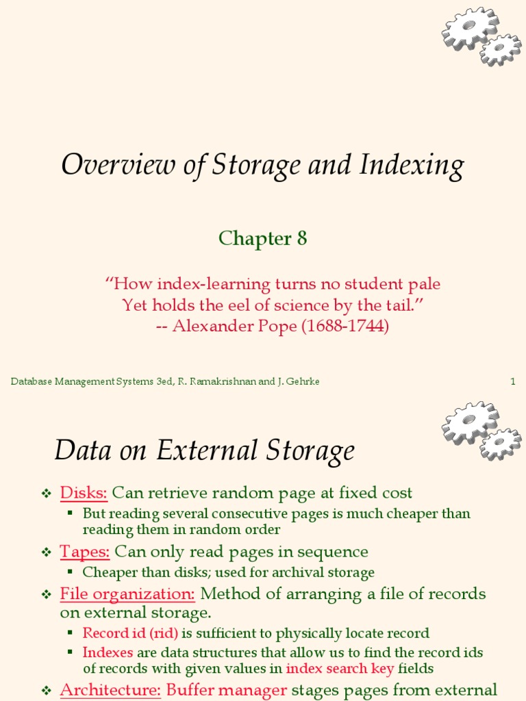 Ch8 Storage Indexing Overview-95 | PDF | Database Index | Computer Data ... Ch8 Storage Indexing Overview-95 | PDF | Database Index | Computer Data ...