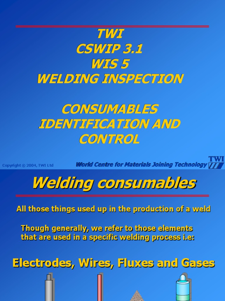 Consumables | PDF | Welding | Construction