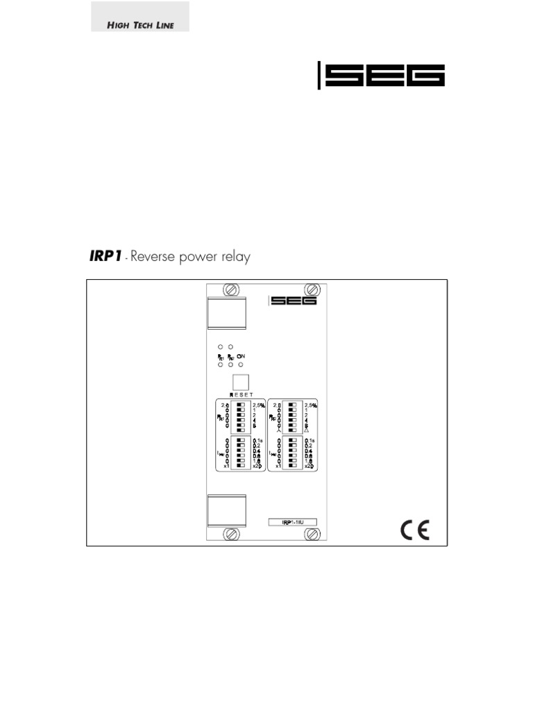 Reverse Power Relay Overview and Setup | PDF | Technology & Engineering