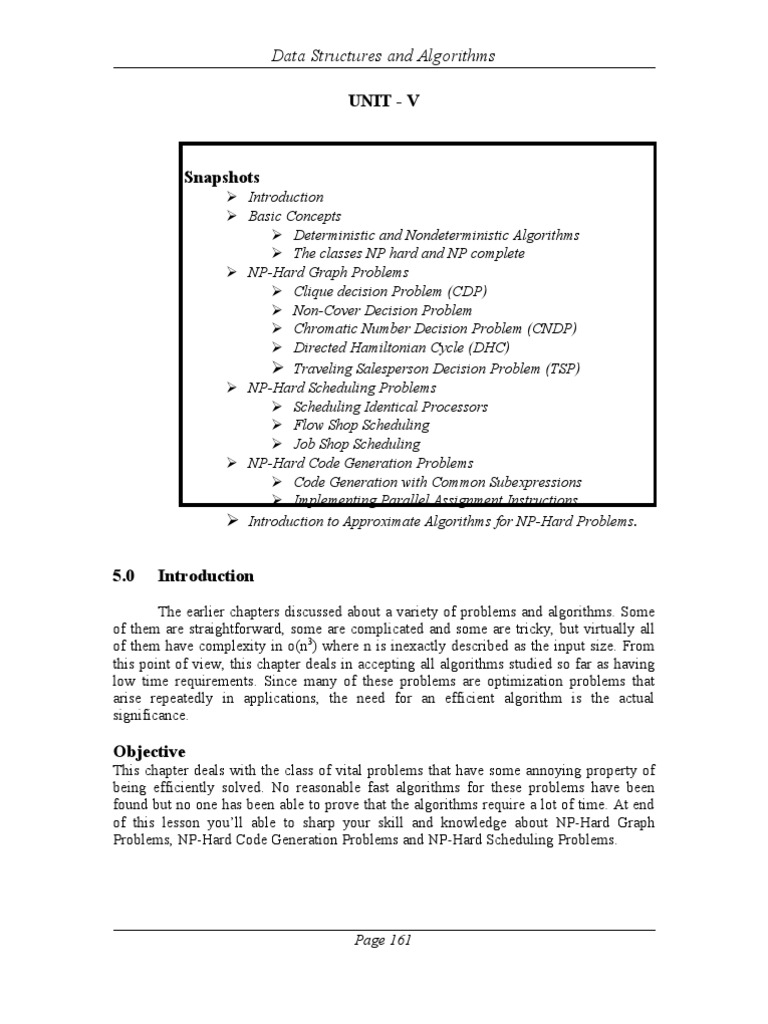 Unit V Pdf Time Complexity Computational Complexity Theory