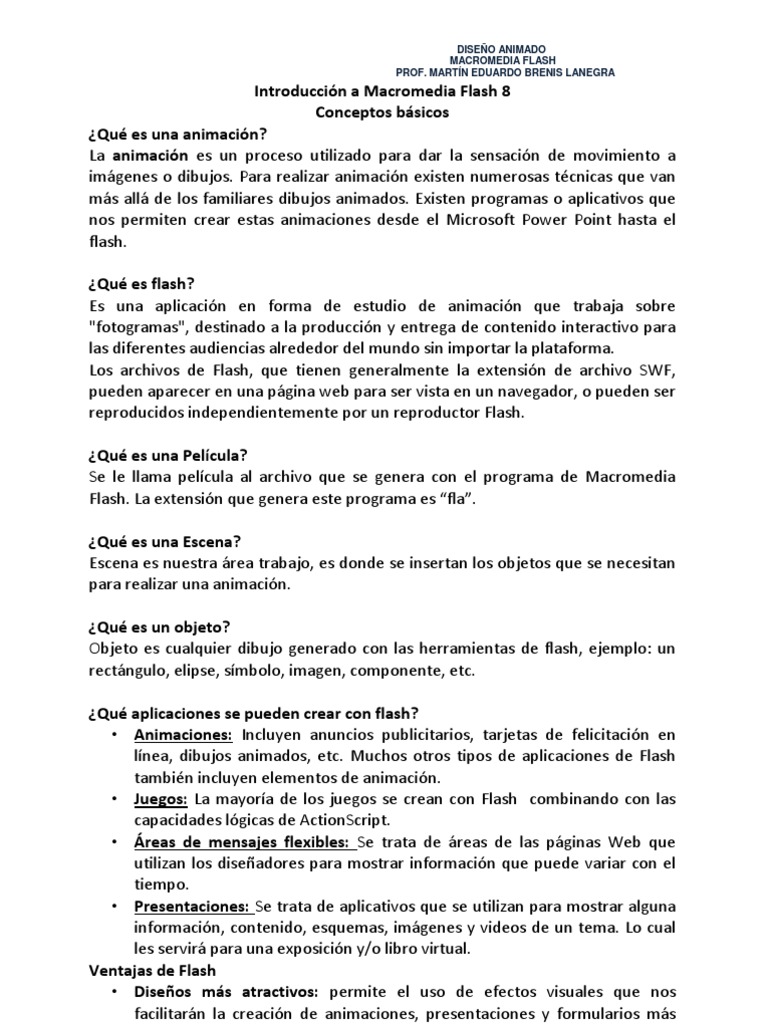 MANUAL de Macromedia Flash 8 | PDF | Animación | Informática