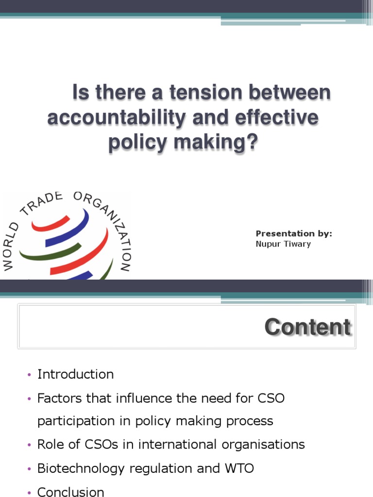 Is There A Tension Between Accountability and Effective Policy Making ...