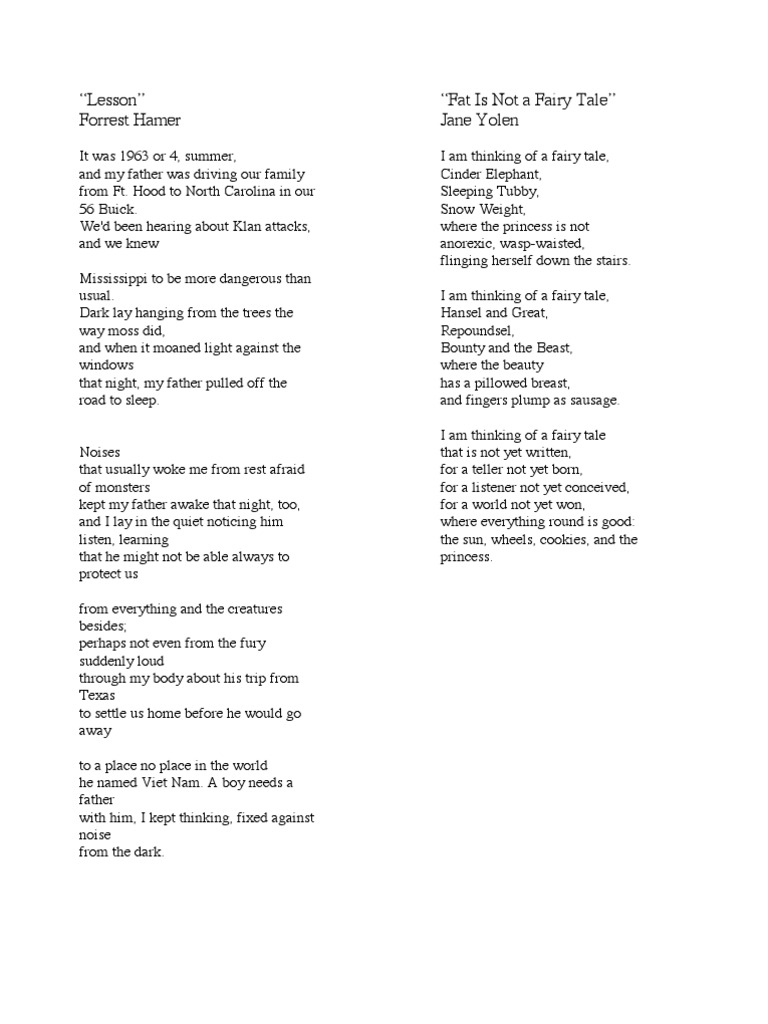 Poetry Groups - Poems | PDF