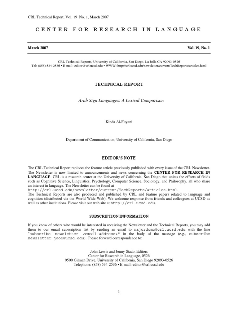 Arab Sign Languages | PDF | American Sign Language | Arabic