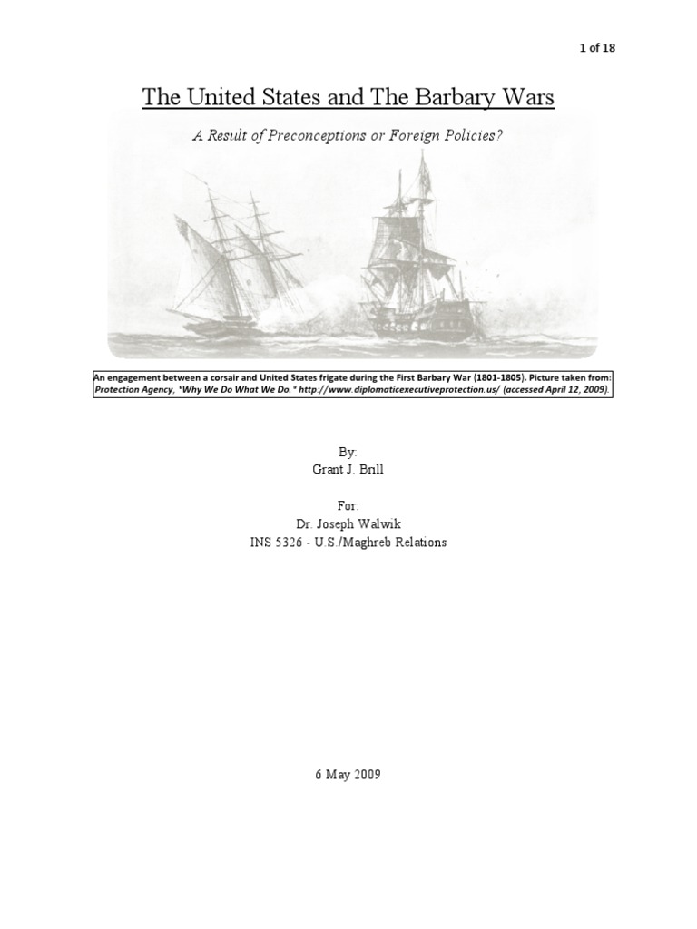 U.S. Foreign Policy and the Barbary Wars | PDF