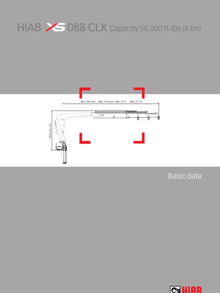 HIAB XS 088 CLX Basic Data | PDF