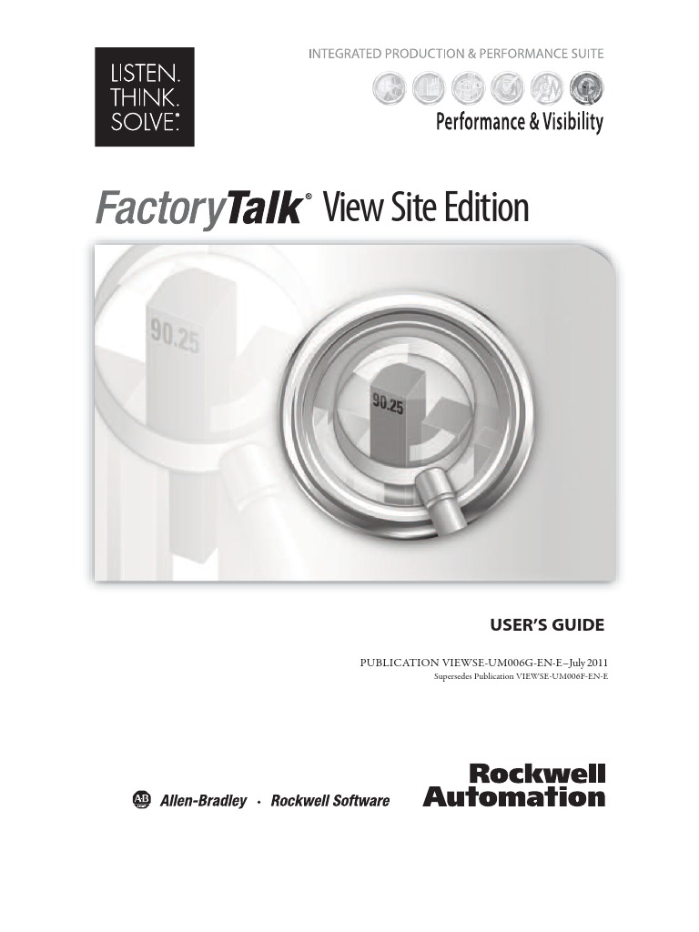 Viewse-Um006 - En-E (FactoryTalk View SE - User's Guide) | PDF