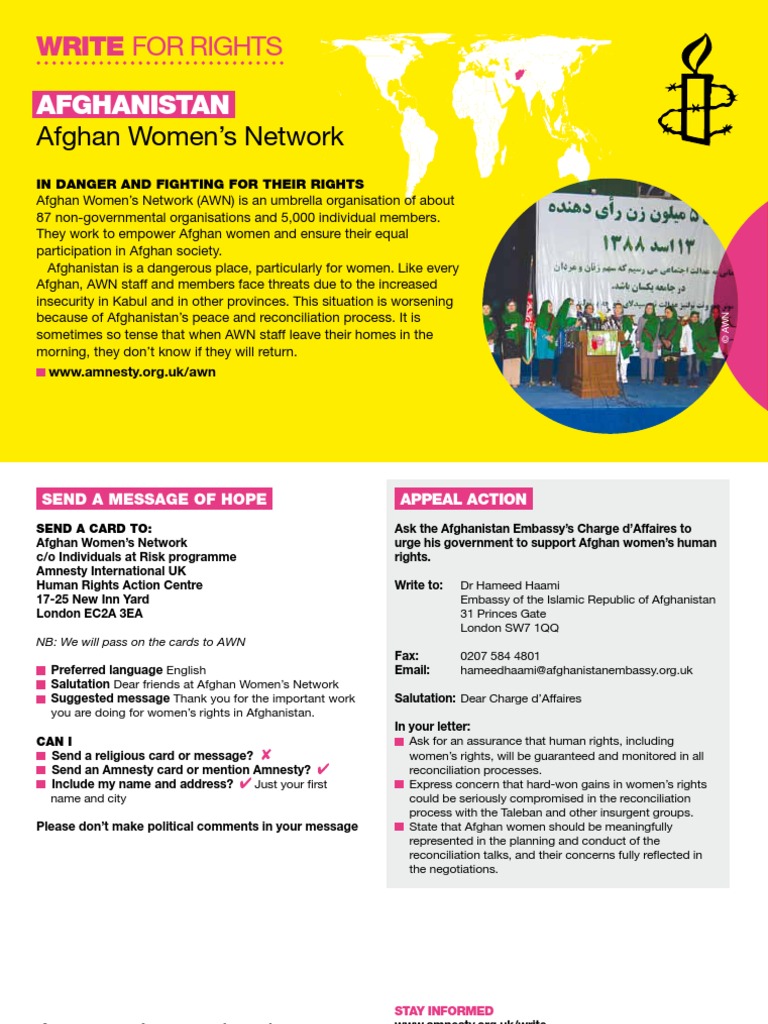 Amnesty Write For Rights | PDF | Amnesty International | Crime & Violence