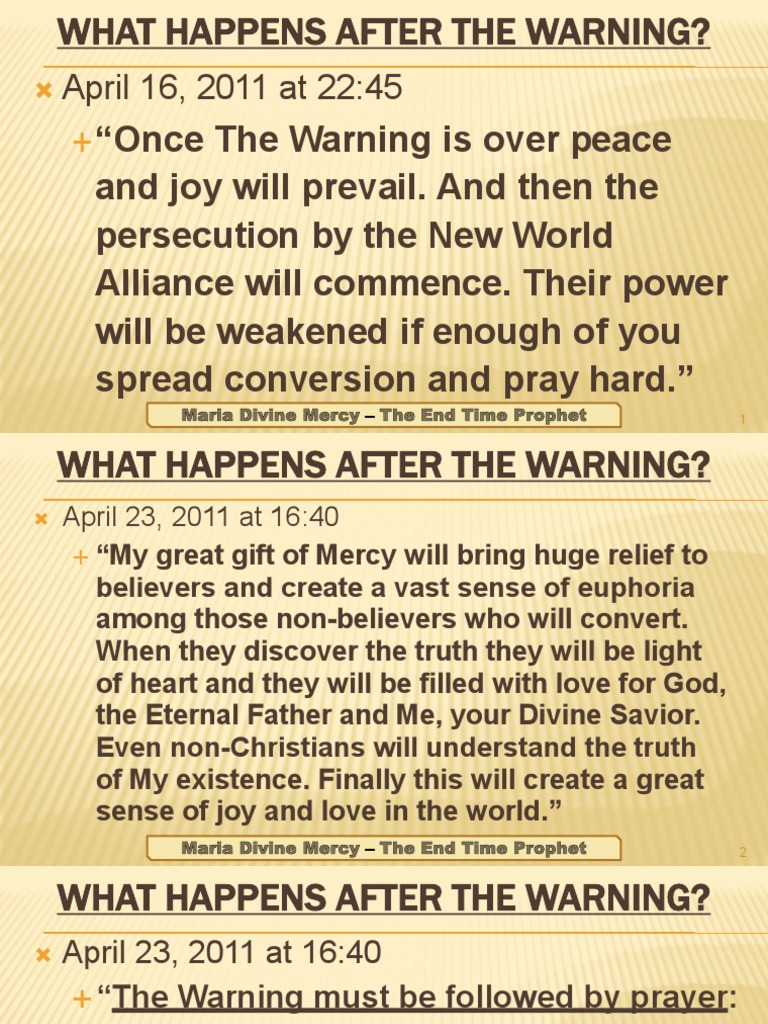 What Happens After The Warning? | PDF