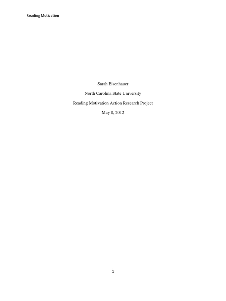 Action Research Paper | PDF | Motivation | Motivational