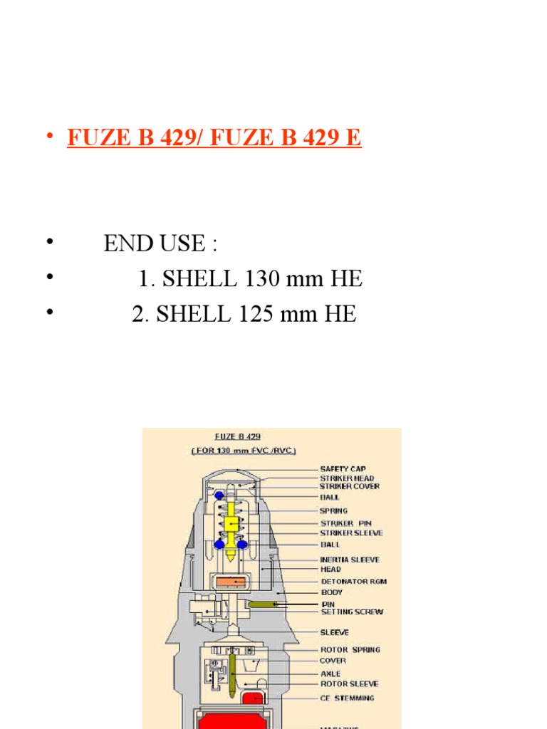 B429 Fuze Specifications and Uses | PDF