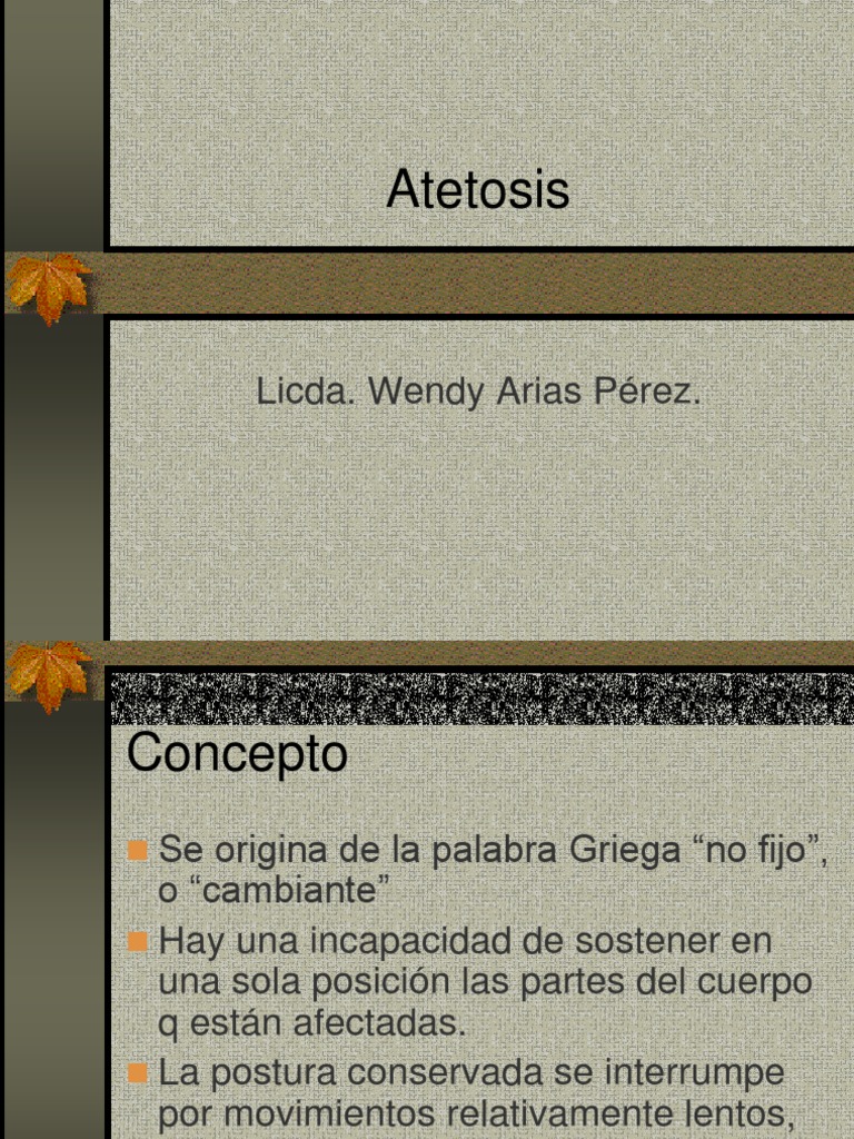 Atetosis | PDF | Distonia | Neurología
