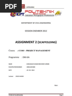 Scaffolding Handover Certificate | PDF | Scaffolding | Crane (Machine)